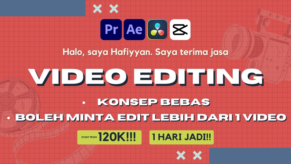 JASA EDITING VIDEO APA SAJA, BERAPAPUN DURASINYA!!! (BOLEH MINTA EDIT ...