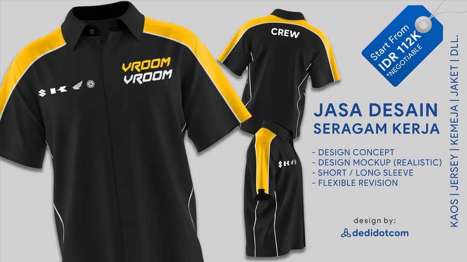 JASA DESAIN KAOS | KEMEJA KANTOR | SERAGAM KERJA | JERSEY DAN LAIN-LAIN