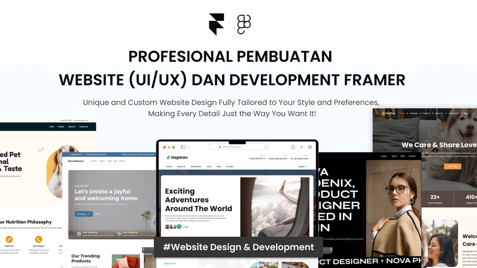 Jasa Design Website dengan cepat (UIUX) | Jasa Development Web Framer