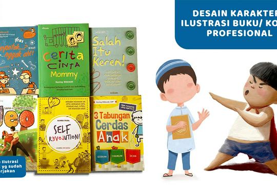 DESAIN KARAKTER - ILUSTRASI BUKU/ KOMIK PROFESIONAL