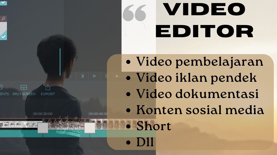 Profesional video editor untuk segala kebutuhan