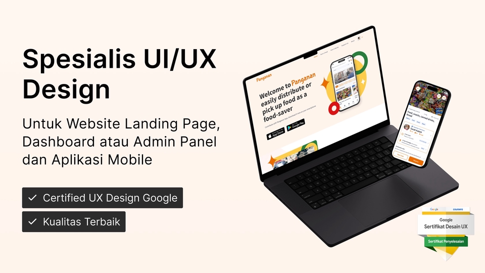 UI/UX Design - Figma untuk Website Landing Page, Dashboard atau Admin Panel dan Mobile App