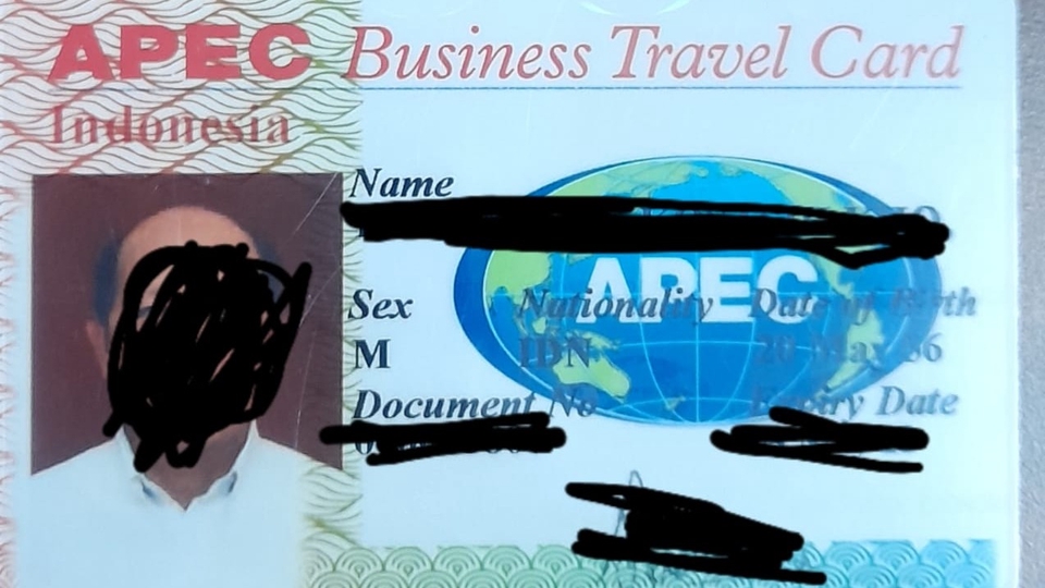 APEC BUSINESS TRAVEL CARD (Kartu Perjalanan Pebisnis)