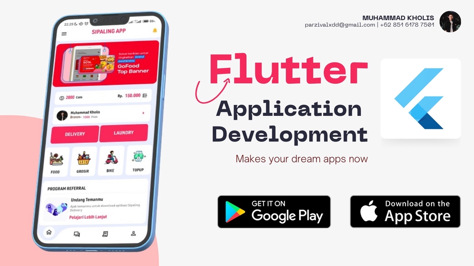 Aplikasi Mobile Profesional dengan Flutter – Cepat, Modern, & Scalable