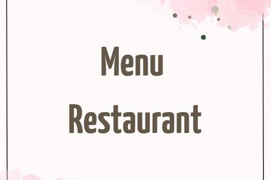 JASA DESIGN MENU RESTAURANT