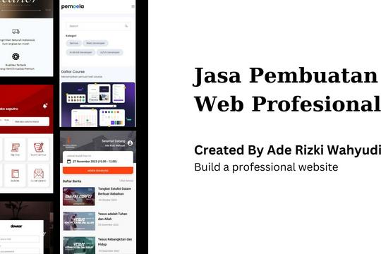 Pembuatan Website Modern Professional (ReactJs, Vue, Laravel, Filament, Go, Spring, dan Lain-lain)