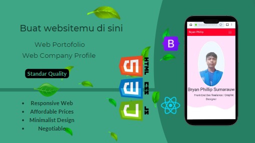 Membuat Website dengan HTML, CSS, JS, Bootstrap, & React JS