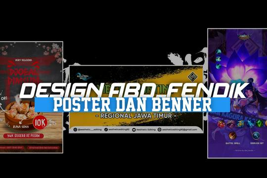 design benner online, poster , feed Instagram
