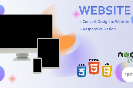 Convert Design to Website