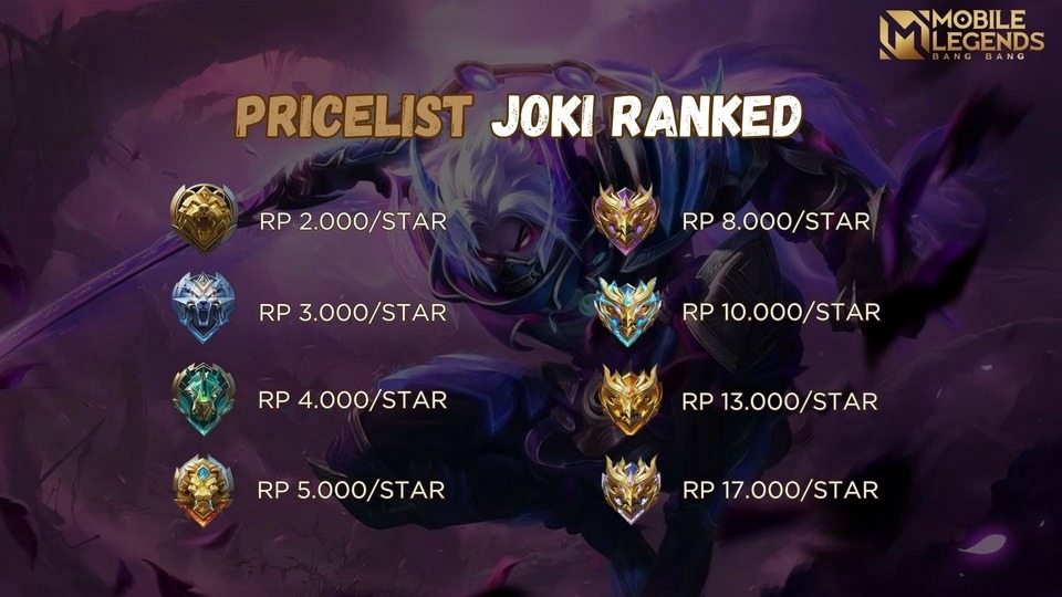 JOKI MOBILE LEGEND TERMURAH, AMAN DAN TERPERCAYA