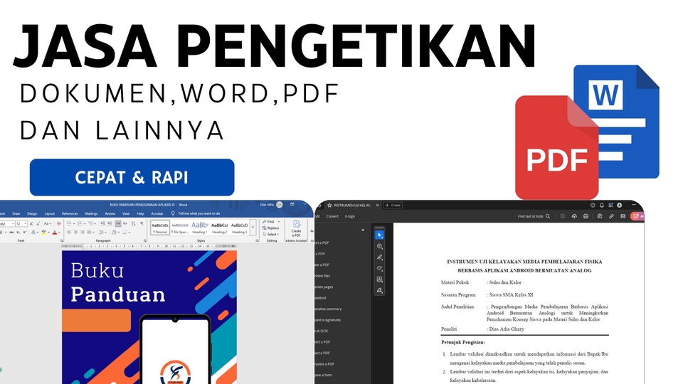 Jasa Pengetikan Cepat & Rapi – Word, PDF, atau Dokumen Lainnya