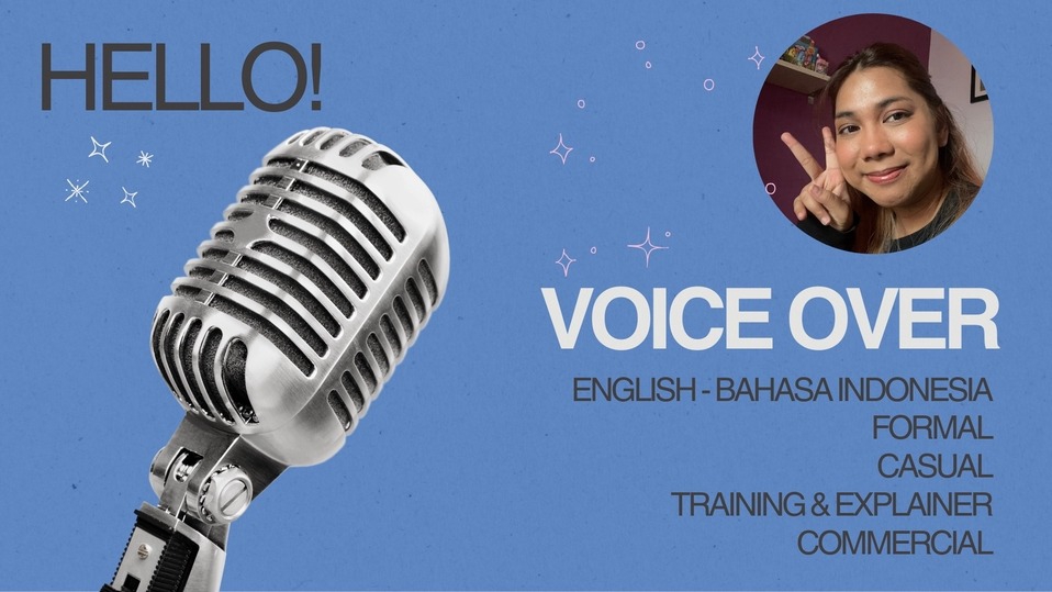 Voice Over/Pengisi Suara Wanita Bahasa Indonesia - English