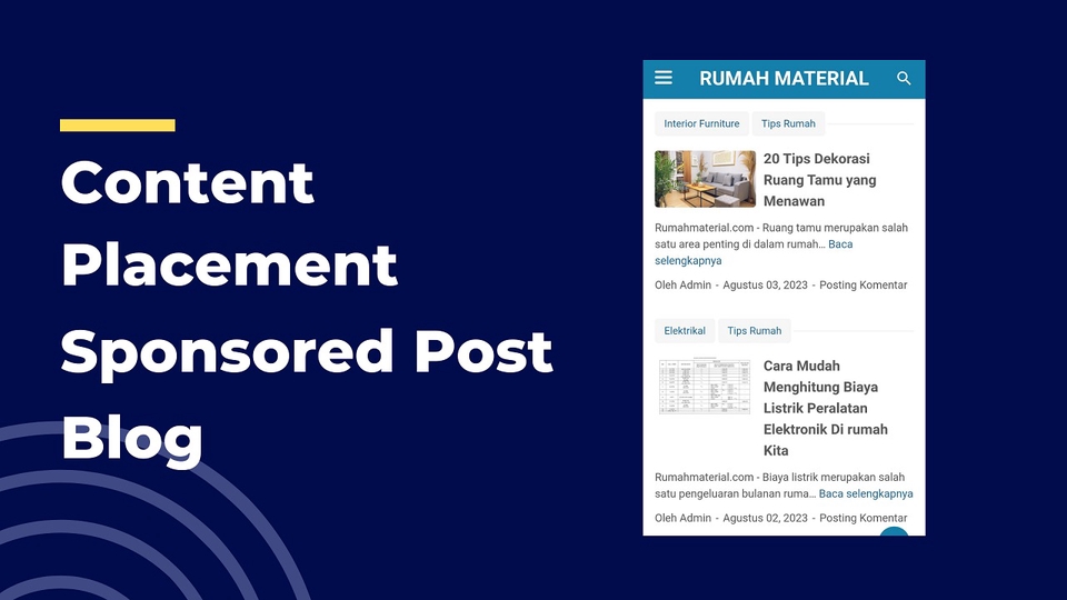 Jasa Content Placement / Guest Blogger dan Sponsored Post Blog