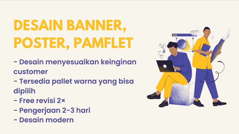 Jasa Desain Banner, Pamflet dan Poster Kegiatan
