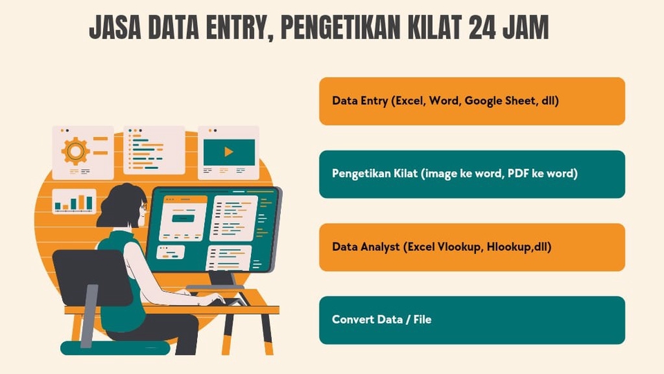 JASA ENTRY DATA, PENGETIKAN, ANALISA DATA, CONVERT FILE KILAT 24 JAM