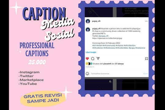Professional Caption Untuk Media Sosial