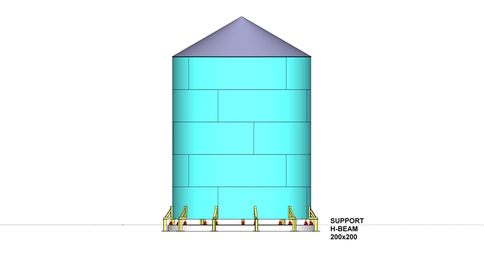 Drawing storage tank standar API 650
