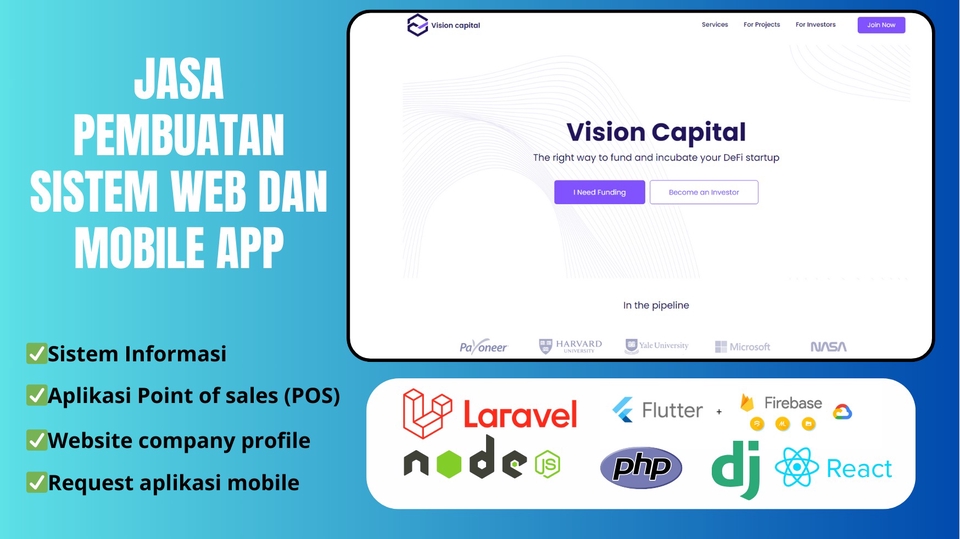 Jasa Pembuatan Sistem Berbasis Web Untuk Tugas Kuliah ,Skripsi, ataupun ...