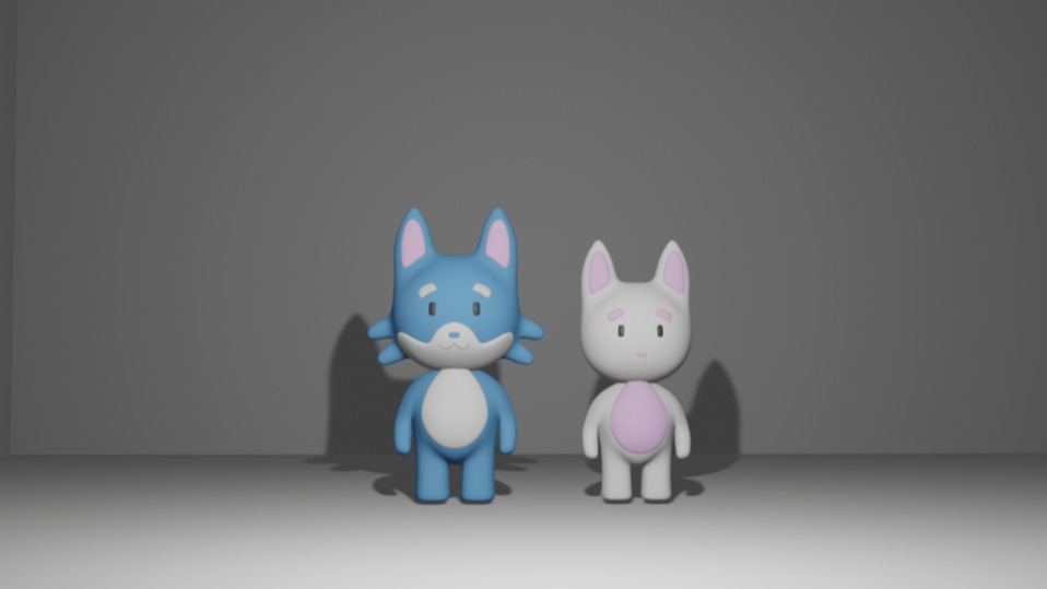 Modeling karakter kucing