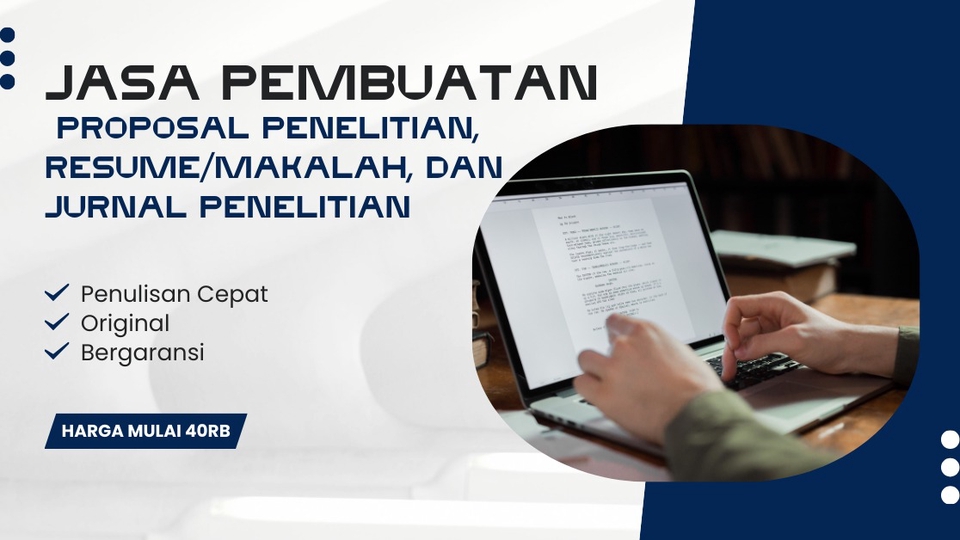 JASA PEMBUATAN PROPOSAL PENELITIAN, RESUME/MAKALAH, DAN JURNAL PENELITIAN