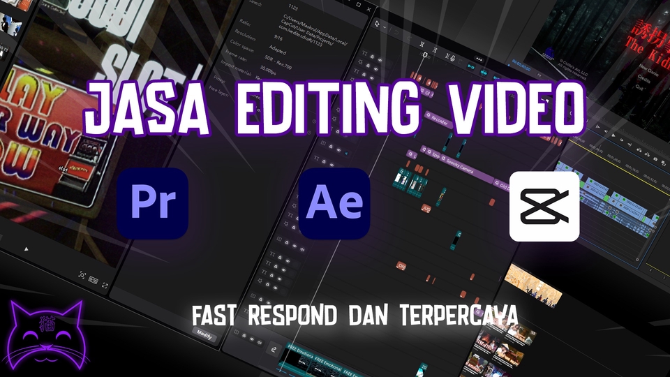 Video Editing Untuk Youtube, Konten Dan lain lain