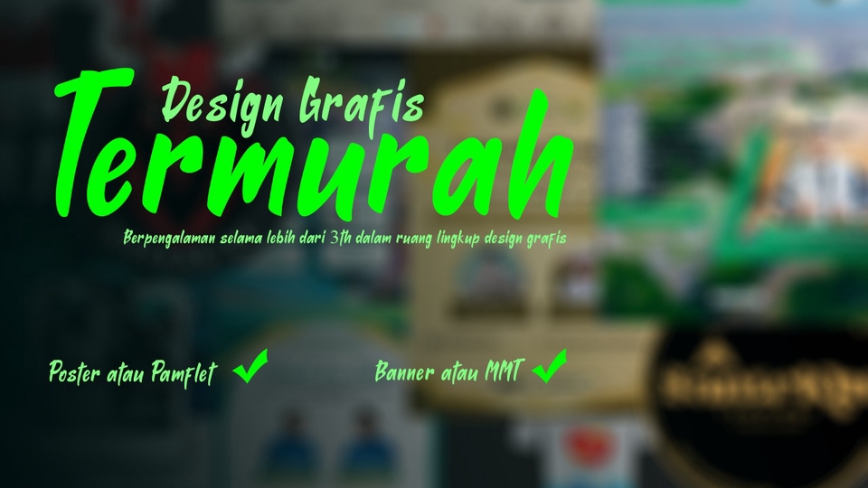 Design Pamflet/Poster | MMT/Banner Acara Termurah