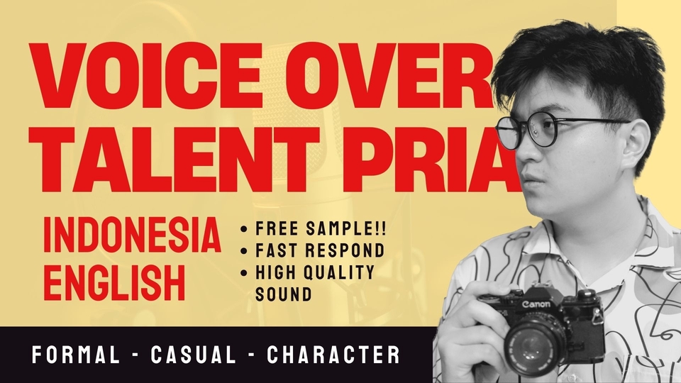VOICE OVER DUBBING PRIA (INDONESIA-ENGLISH)