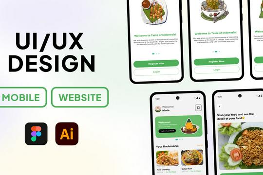 Saya akan menjadi UI Designer untuk mobile atau landing page website anda