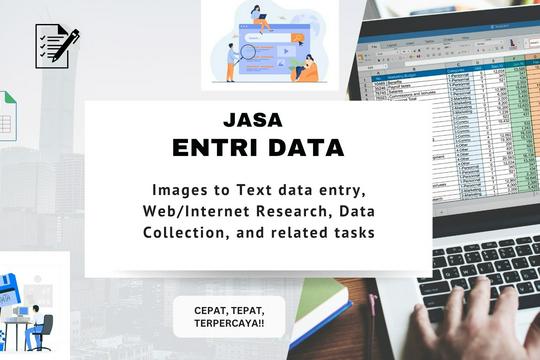 Jasa Entri Data (Images to Text Data Entry, Web/Internet Research, Data ...