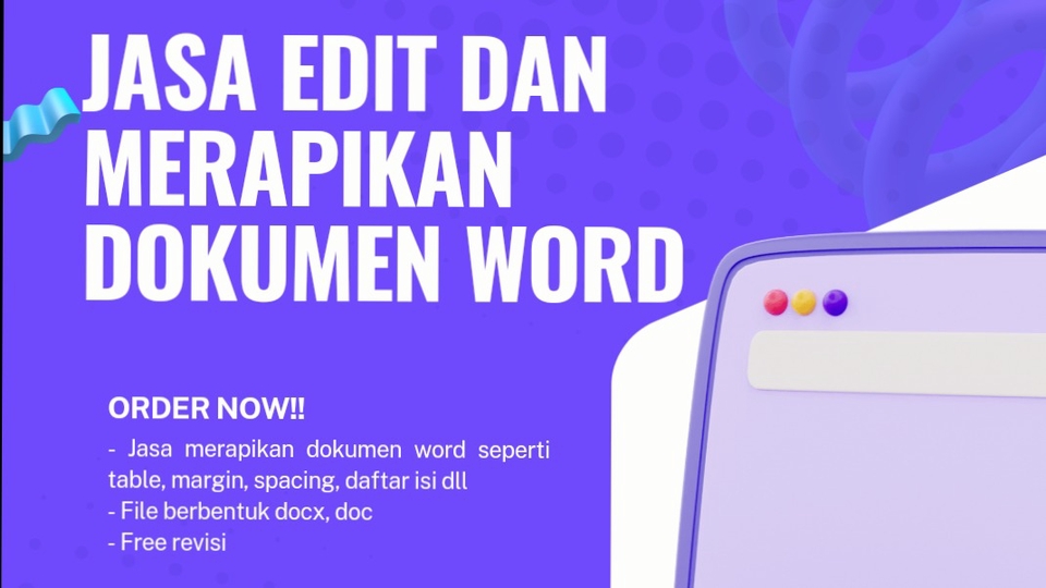 Jasa Edit dan Merapikan Dokumen MS Word