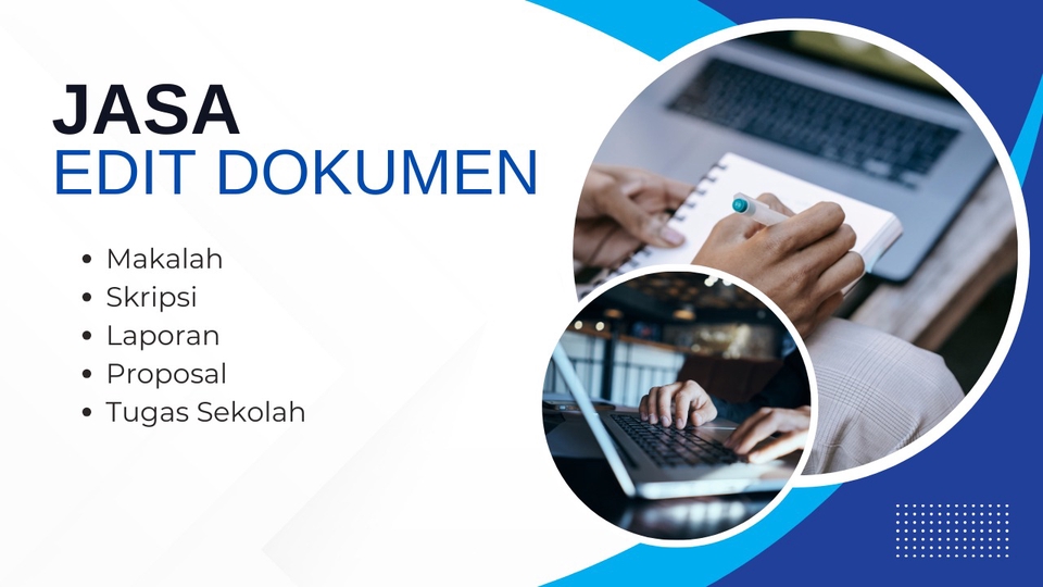 Jasa Edit Dokumen baik berupa (Skripsi, Thesis, Laporan, Makalah, dan ...