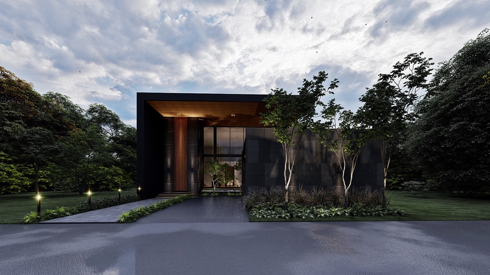 Exterior and Interior 3D Perspective