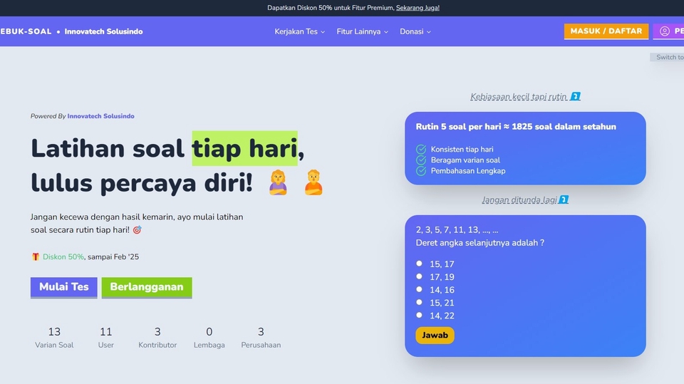 Aplikasi Berbasis Website / Khusus Fitur Custom