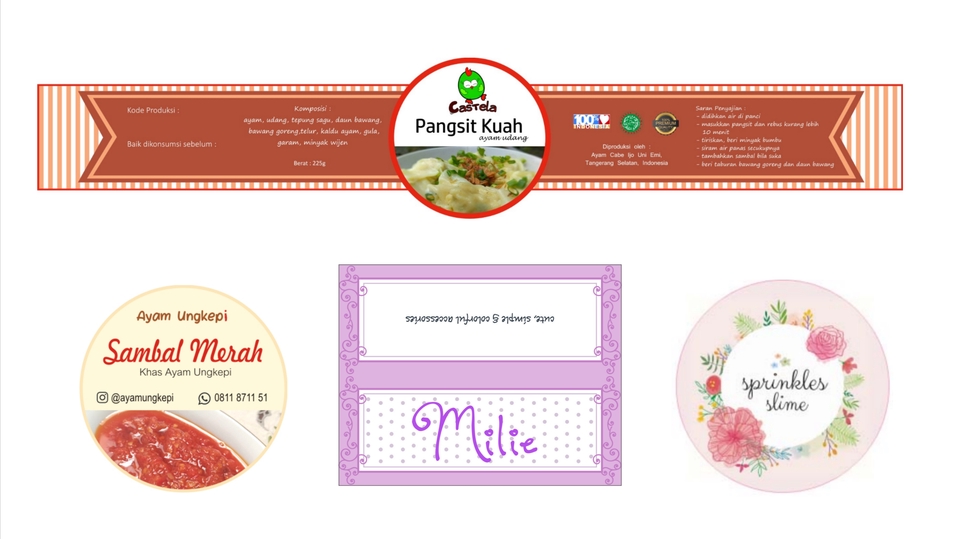 Sticker Label Produk UMKM