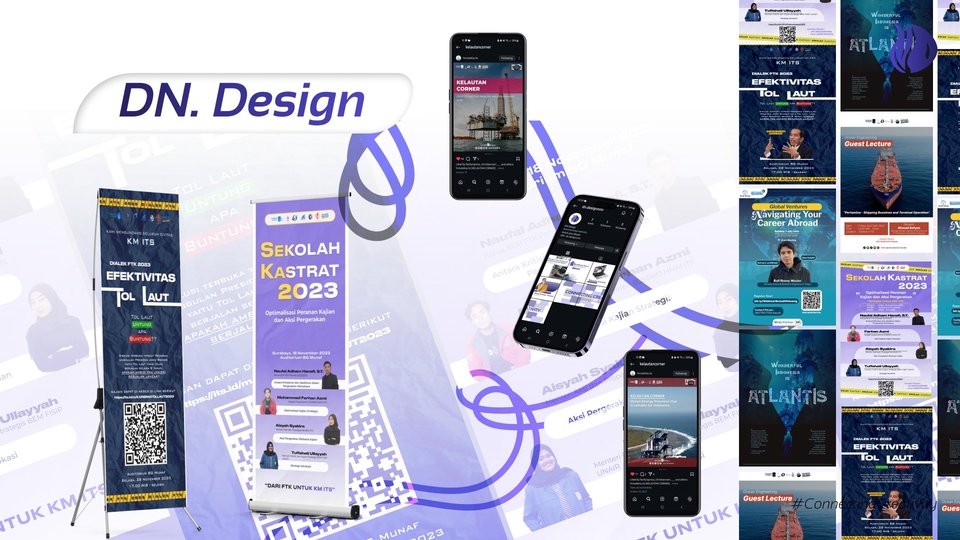 Desain Banner atau X Banner Minimalis, Simple dan Menarik