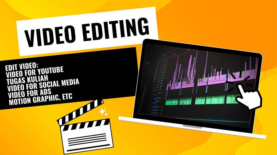 Jasa editing video sosmed, video ads