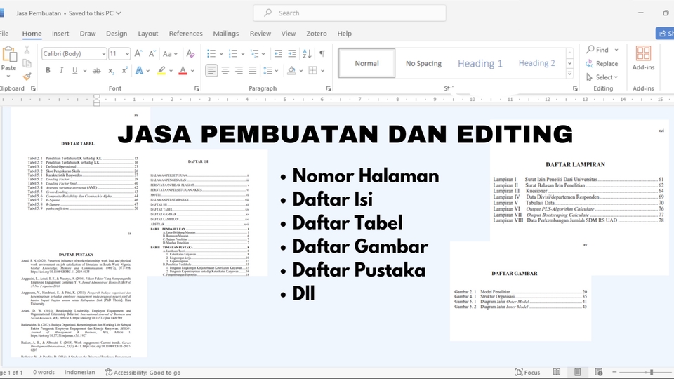 Pembuatan Format Halaman (Pembuatan Nomor Halaman, Daftar Isi, Daftar ...