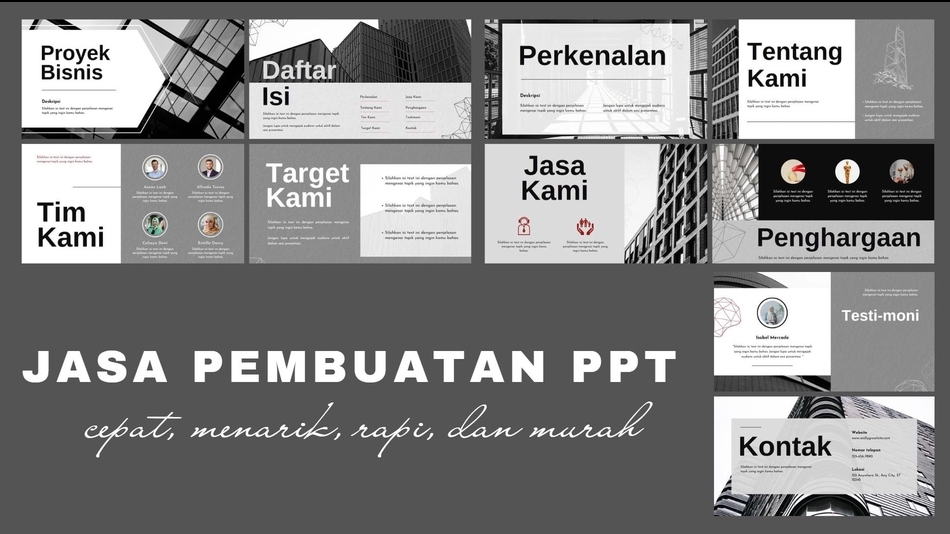 Desain powerpoint cepat