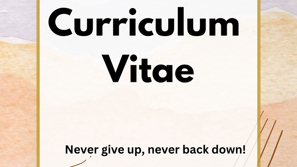 Design CV Simple and Murah