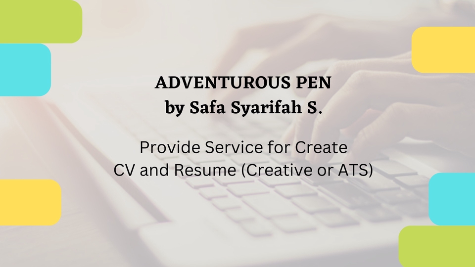 Create CV or Resume (Creative/ATS)