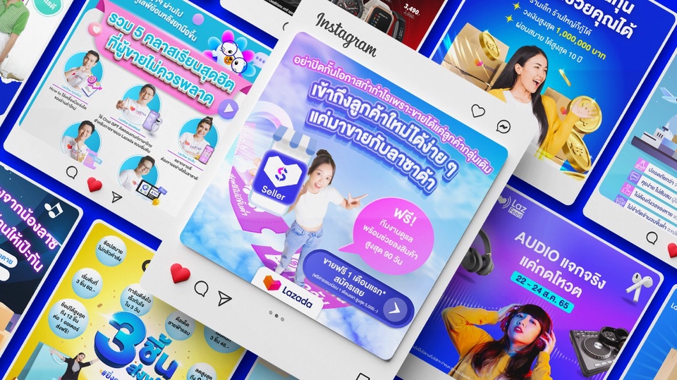 Banner design for Lazada