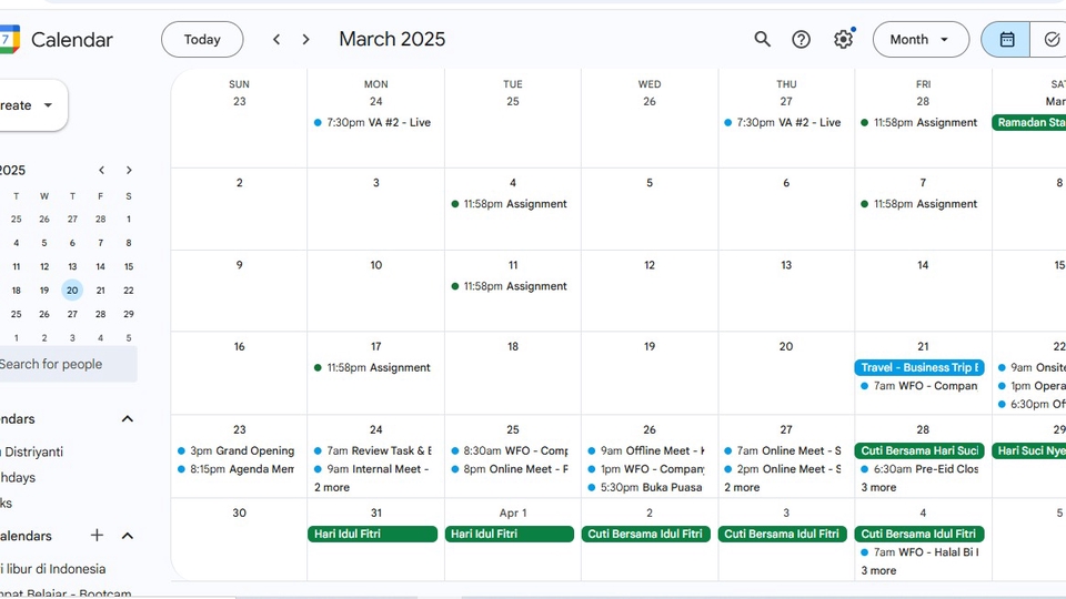 Travel Management dan Calender Management