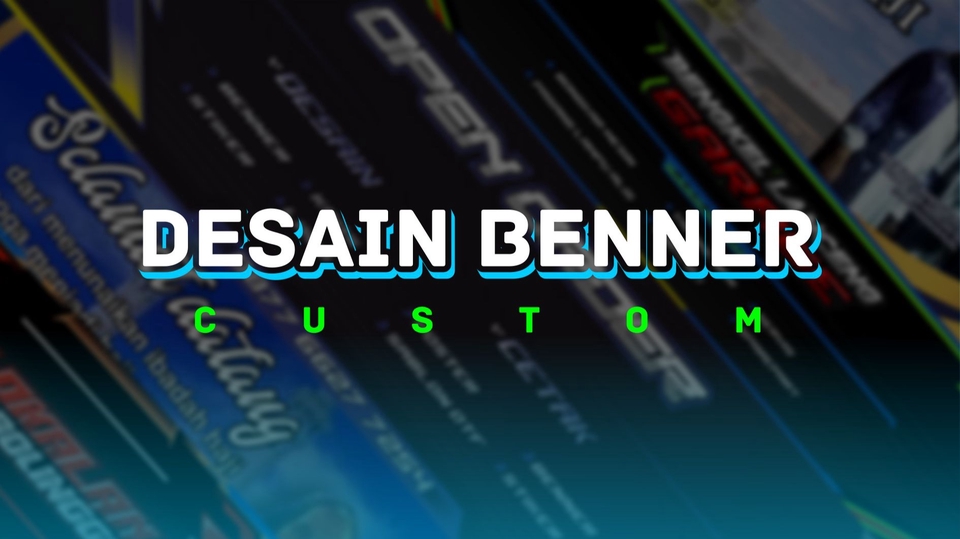 Jasa desain benner-Untuk kebutuhan cetak atau sosial media