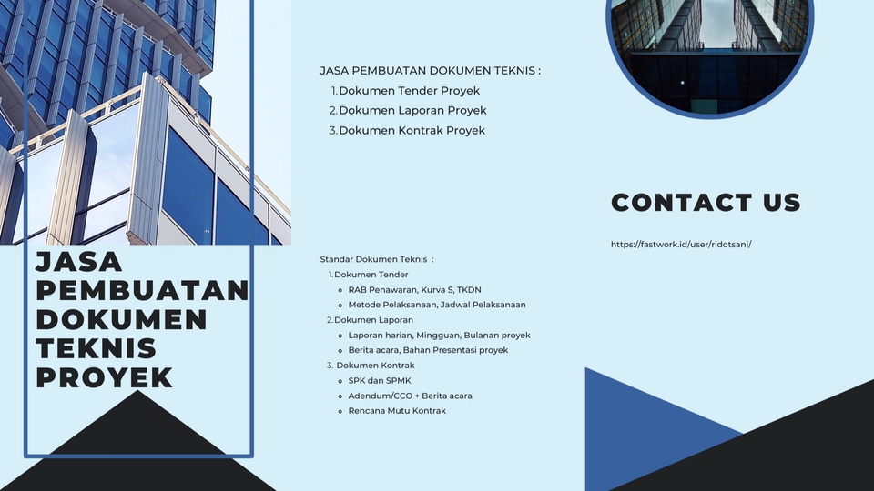 Pembuatan Laporan, Dokumen Tender, Dokumen Teknis Proyek Konstruksi ...