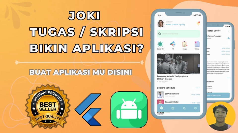Aplikasi SKRIPSI (Android & iOS ) Dengan Flutter Harga Terjangkau