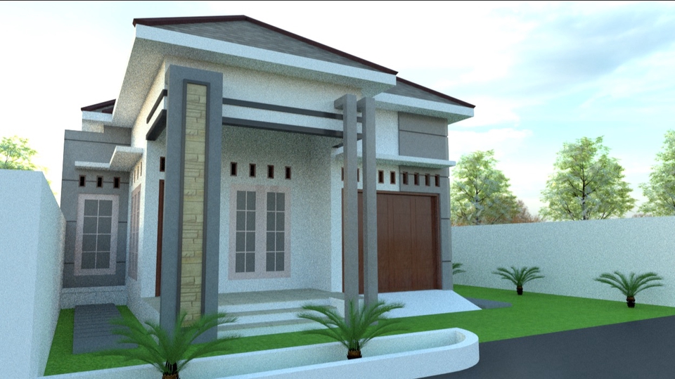 Jasa Gambar Desain Rumah Tinggal 2D dan 3D