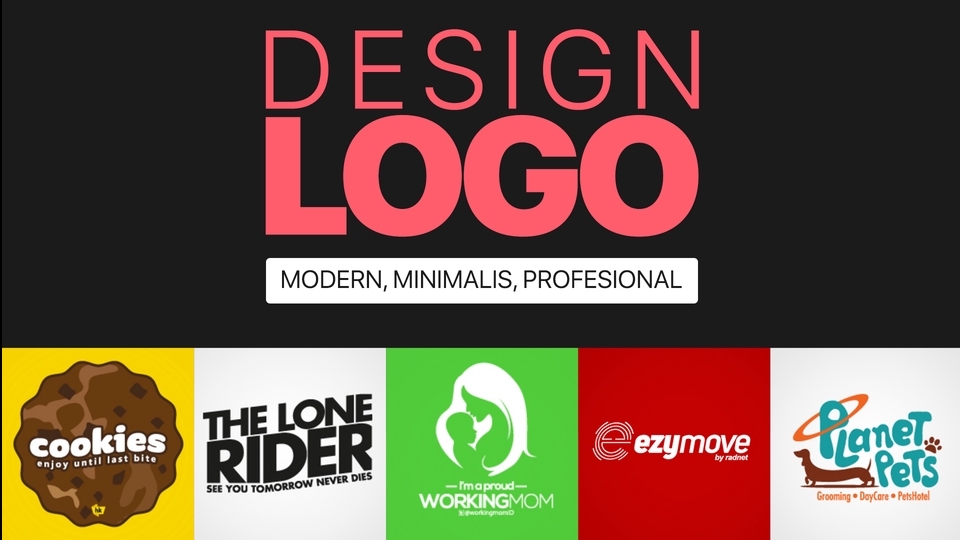 DESAIN LOGO MODERN, MINIMALIS & PROFESIONAL
