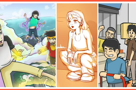 Desain Karakter 2D dan Ilustrasi Kartun Modern