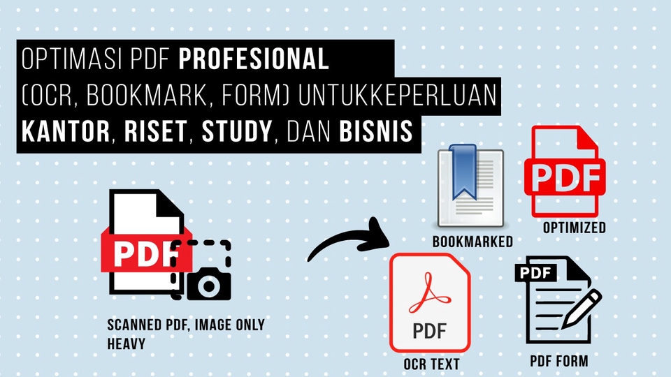 Jasa Optimasi PDF (OCR dan Bookmarking)