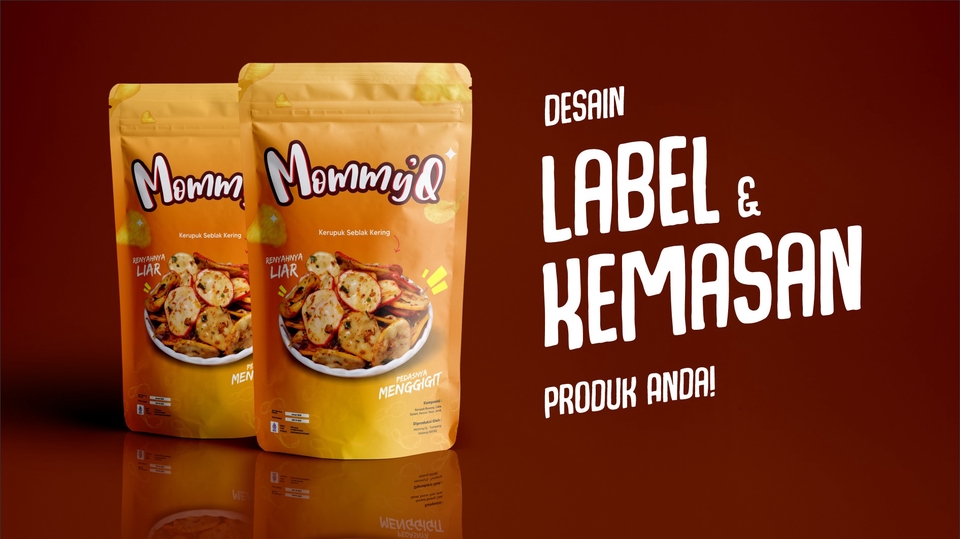 Desain Label Kemasan unik produk anda